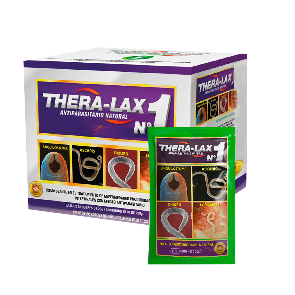THERA-LAX N°1 ANTIPARASITARIO SOBRES X 36 LABCOCASAM | El Arbolito